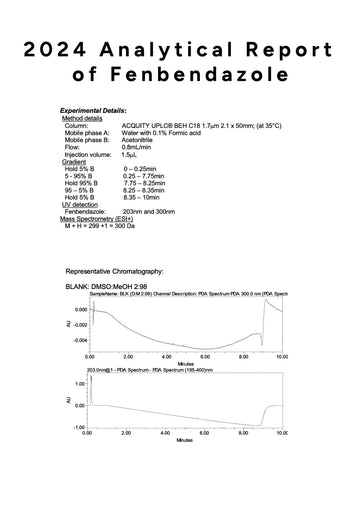 Sanare Lab Fenbendazole | Third-Party Verified 99%+ Purity Results ...